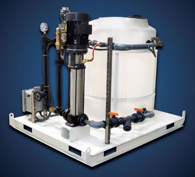 Squeeze Water Skid for Membrane Filters | Micronics Inc