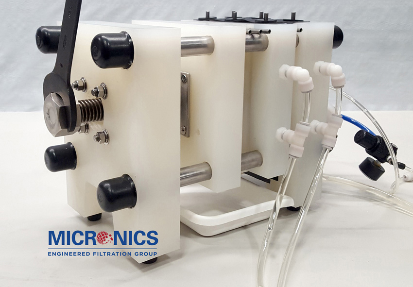 MicroPress Test Press for Pilot Testing | 150mm Press from Micronics